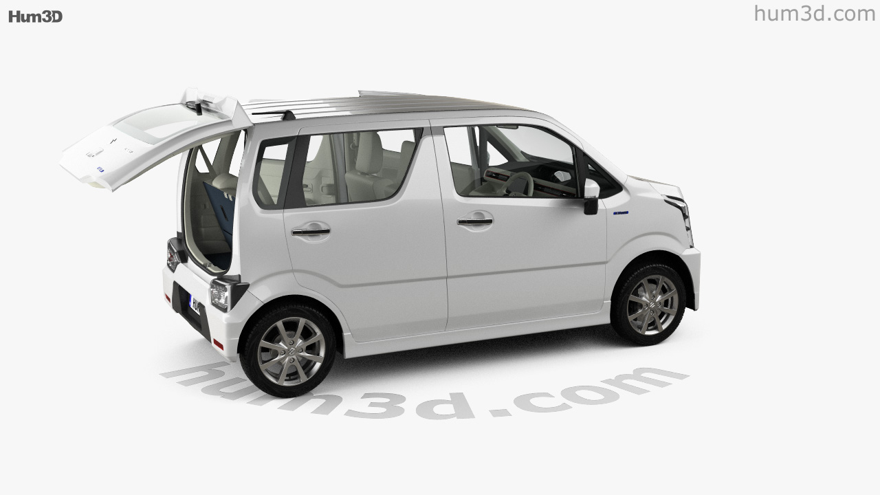 360 view of Suzuki Wagon R Stingray hybrid with HQ interior 2021 3D ...