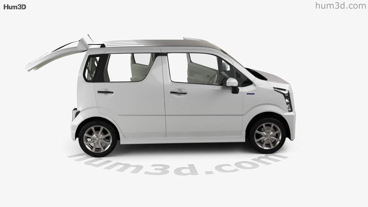 360 view of Suzuki Wagon R Stingray hybrid with HQ interior 2021 3D ...