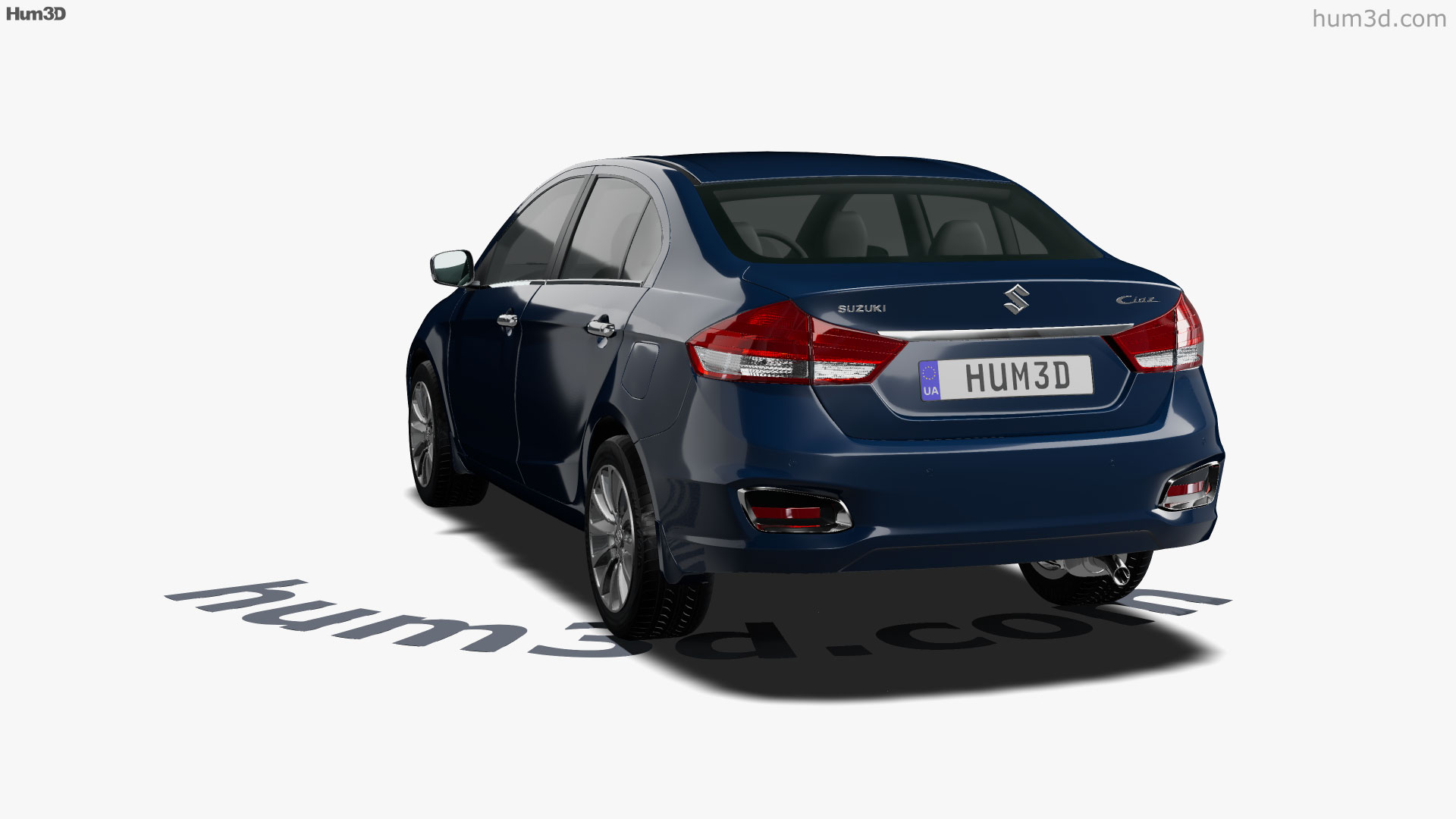 360 view of Suzuki Ciaz 2023 3D model - 3DModels store