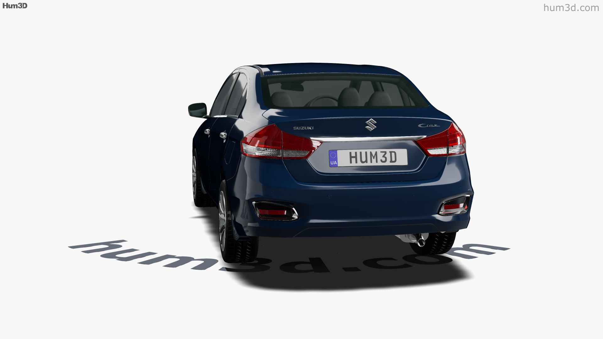 360 view of Suzuki Ciaz 2023 3D model - 3DModels store