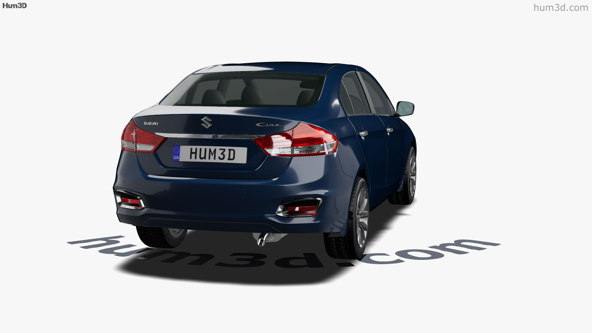 360 view of Suzuki Ciaz 2023 3D model - 3DModels store