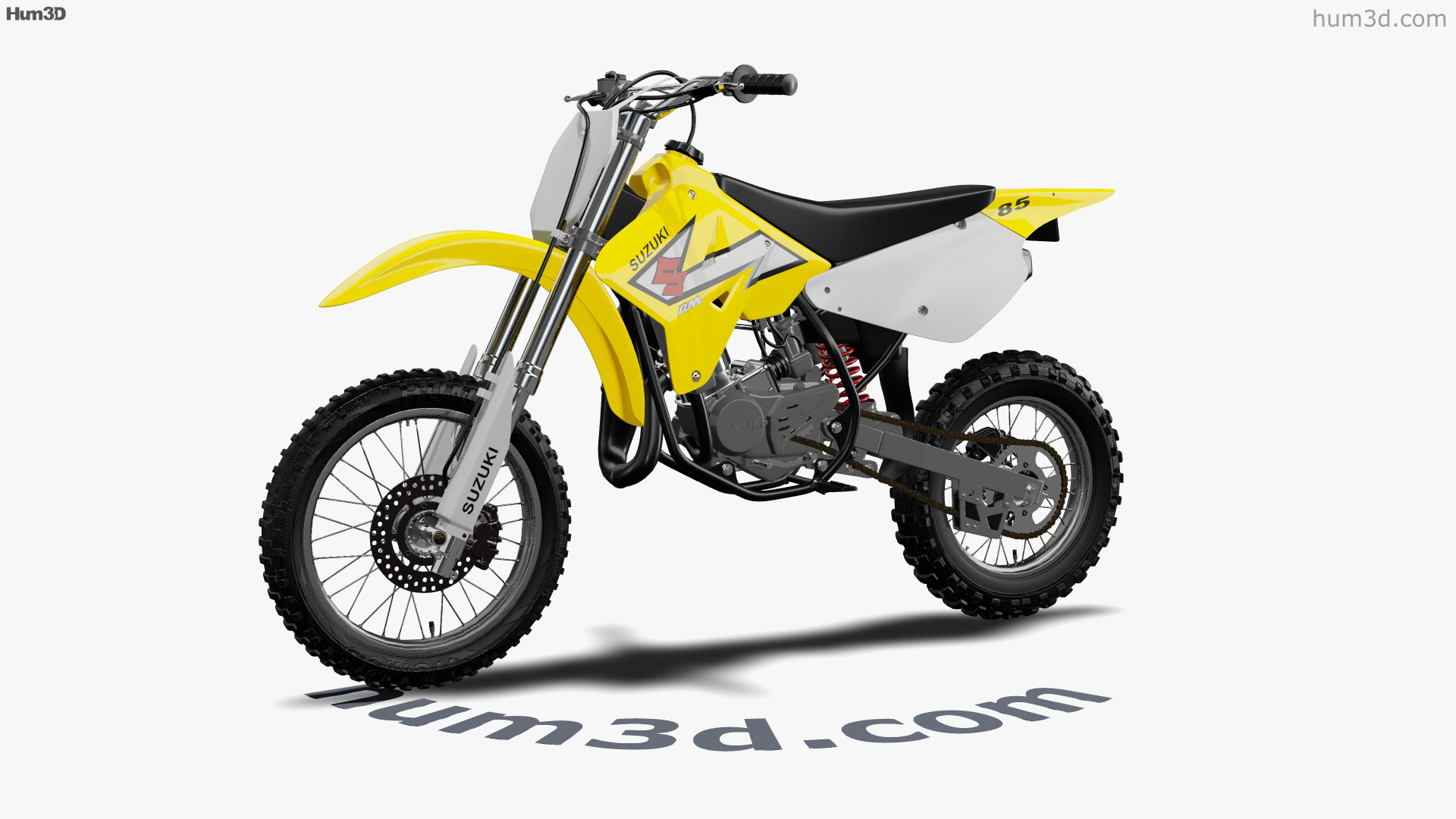 360 view of Suzuki RM85 2000 3D model - 3DModels store