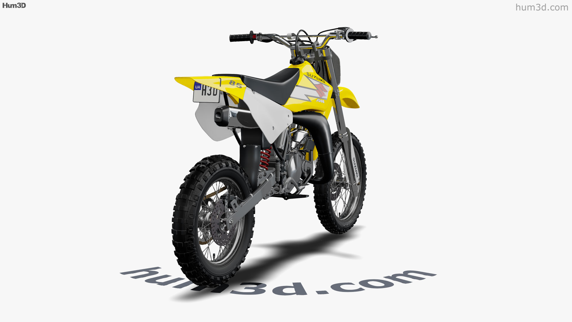 360 view of Suzuki RM85 2000 3D model - 3DModels store