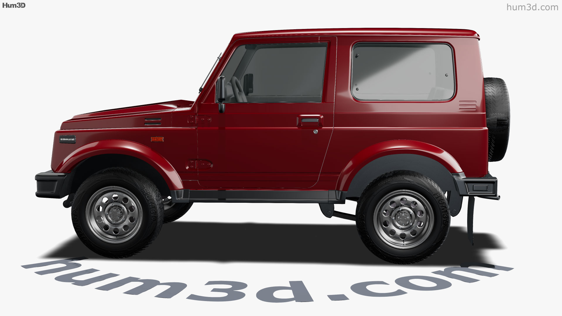 360 view of Suzuki Samurai SWB 1996 3D model - 3DModels store