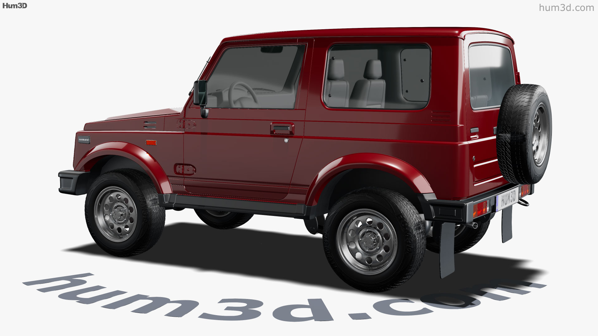 360 view of Suzuki Samurai SWB 1996 3D model - 3DModels store