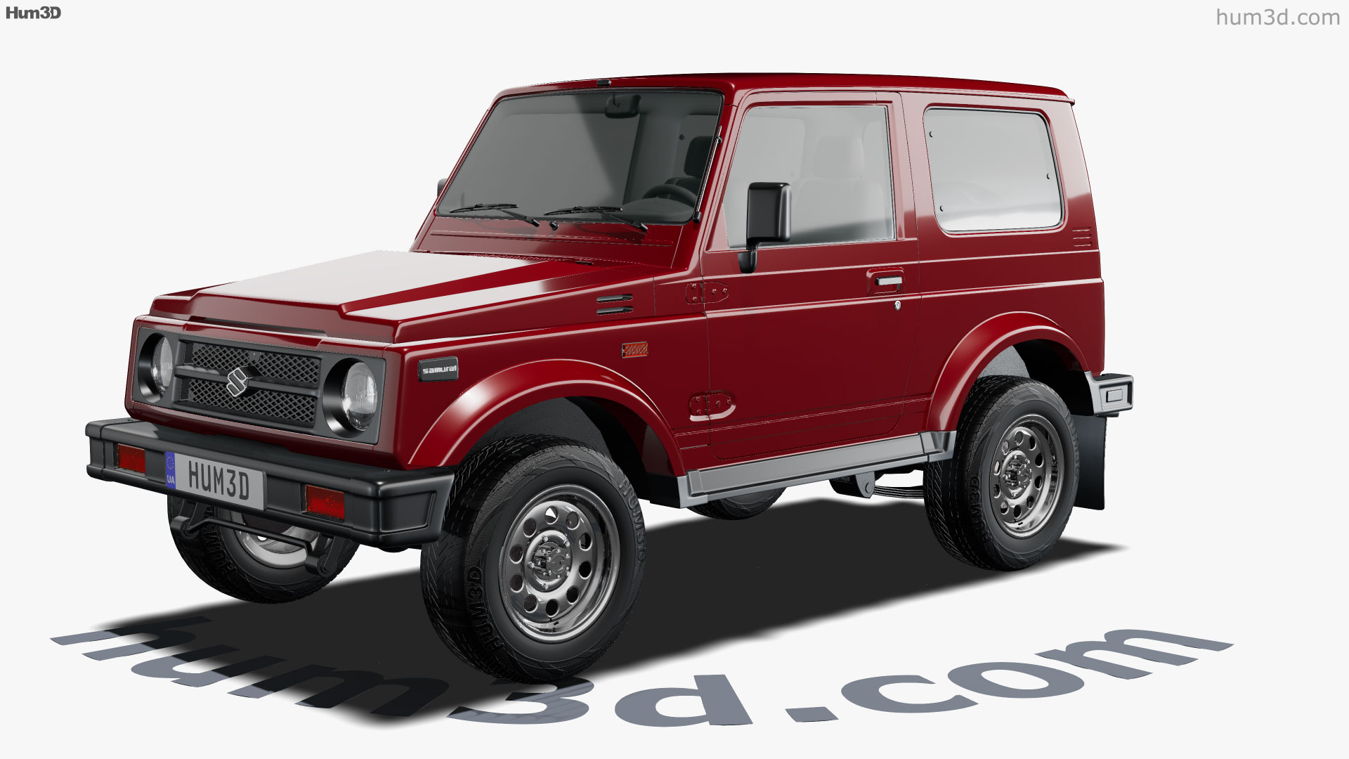 360 view of Suzuki Samurai SWB 1996 3D model - 3DModels store