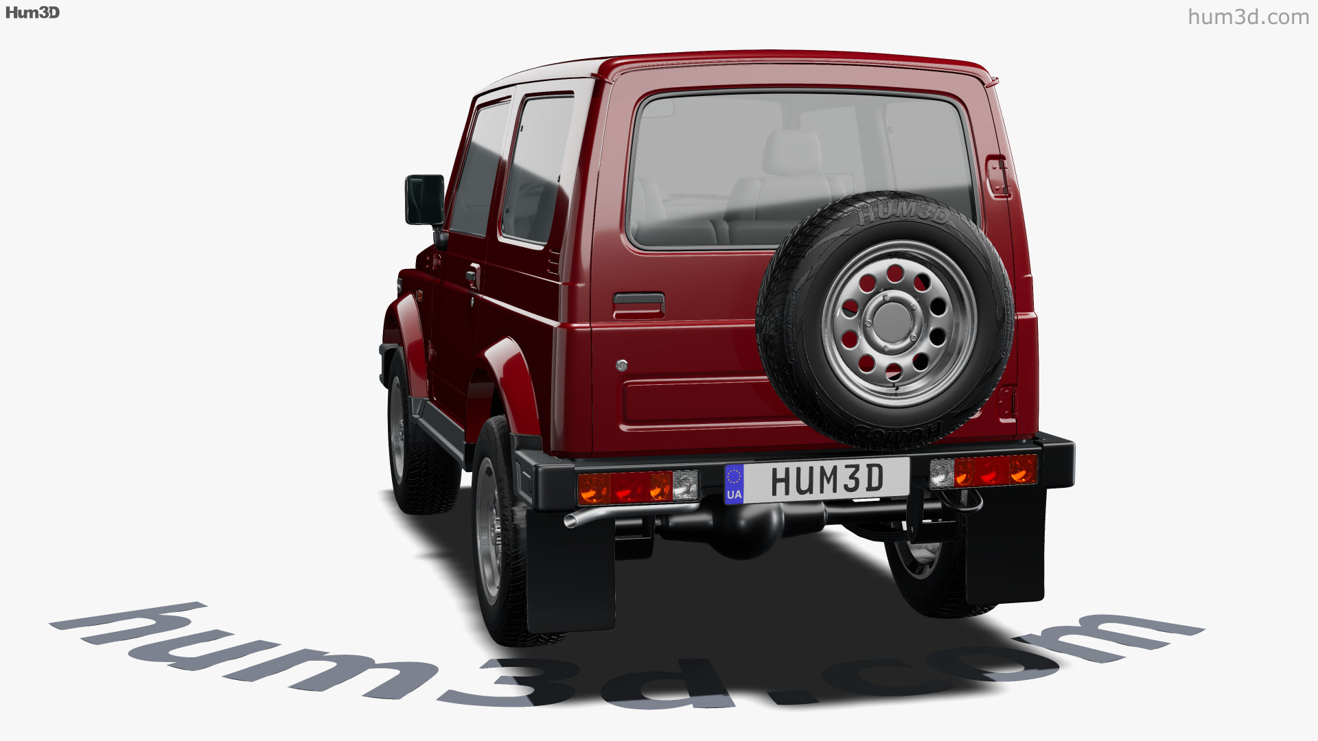 360 view of Suzuki Samurai SWB 1996 3D model - 3DModels store
