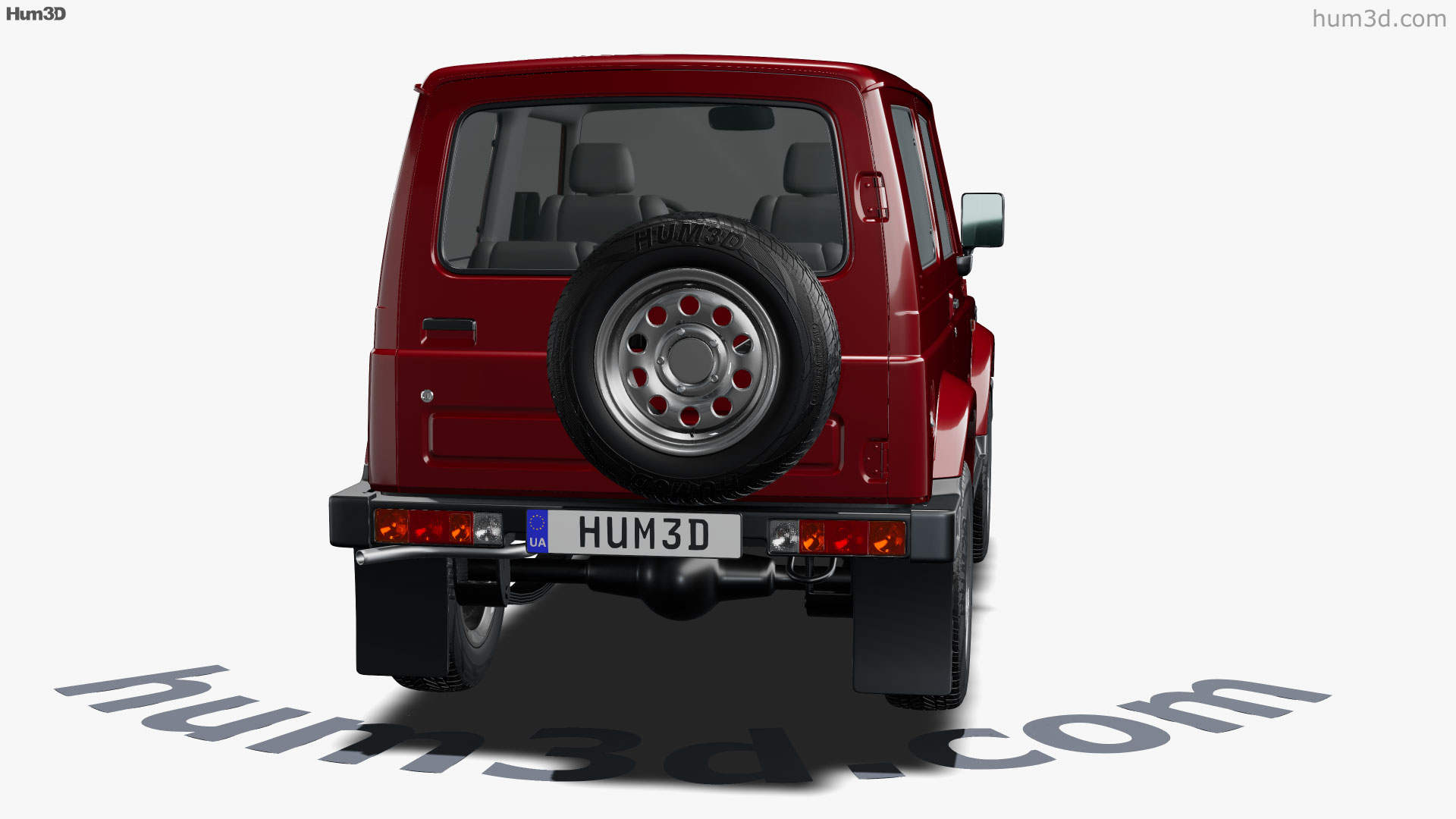 360 view of Suzuki Samurai SWB 1996 3D model - 3DModels store