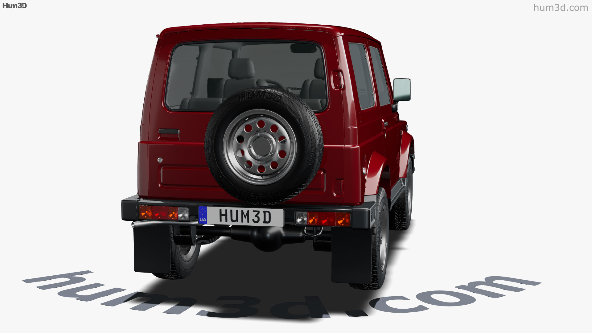 360 view of Suzuki Samurai SWB 1996 3D model - 3DModels store