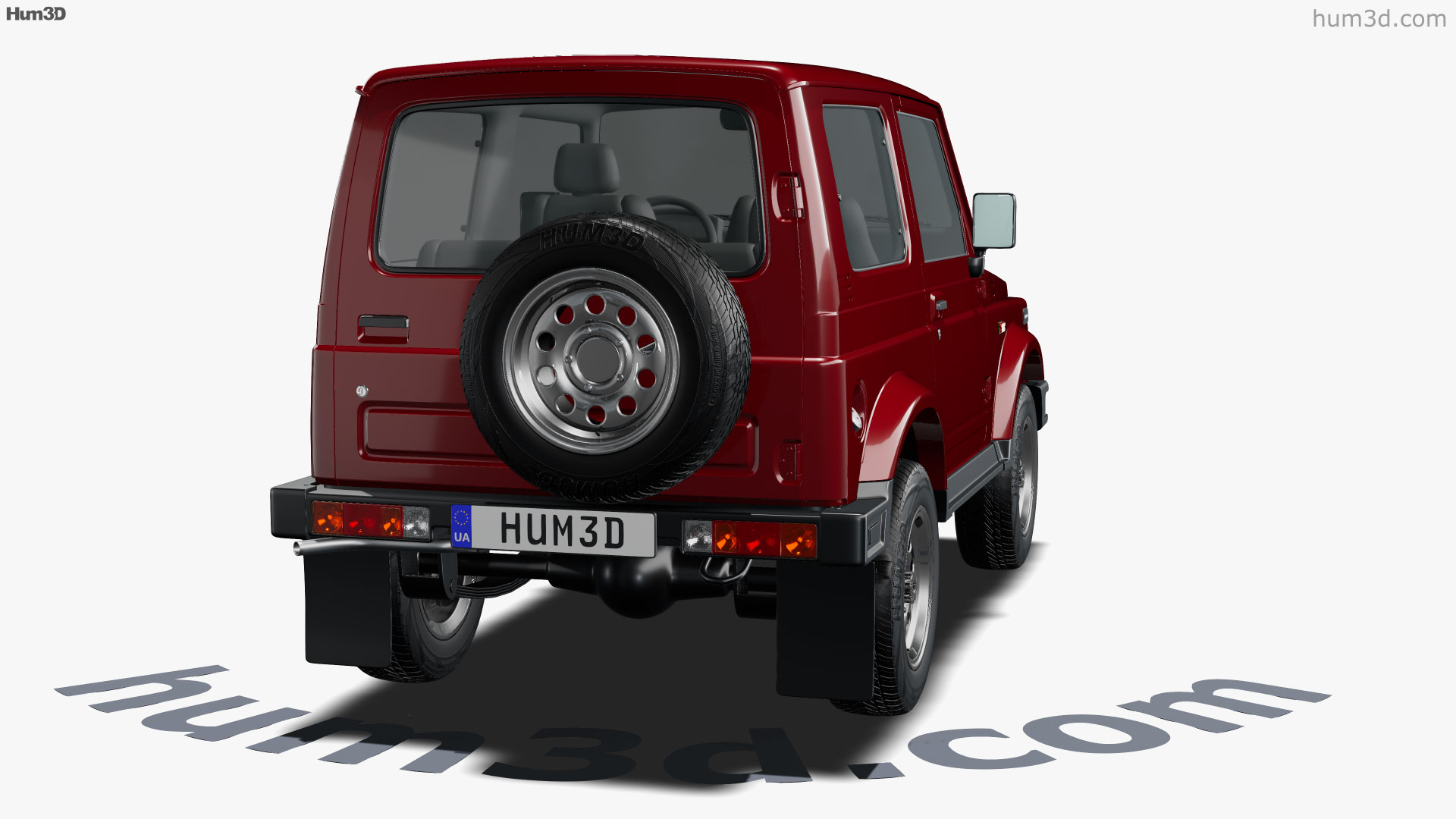 360 view of Suzuki Samurai SWB 1996 3D model - 3DModels store