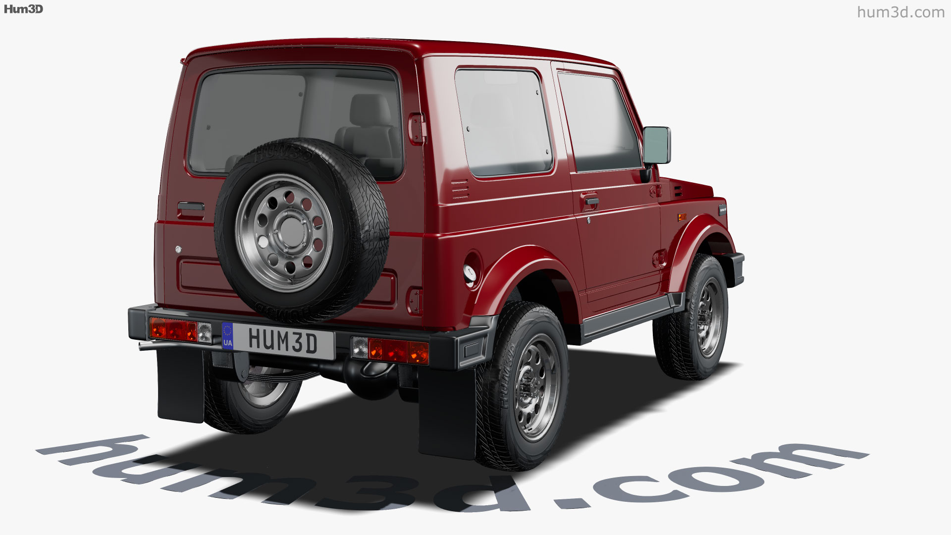 360 view of Suzuki Samurai SWB 1996 3D model - 3DModels store
