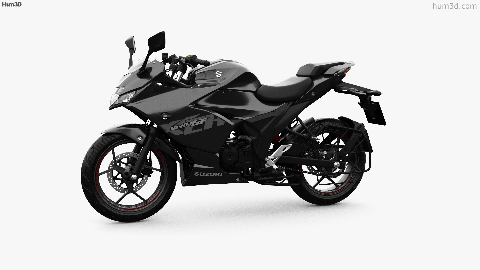 360 view of Suzuki Gixxer SF 2024 3D model - 3DModels store