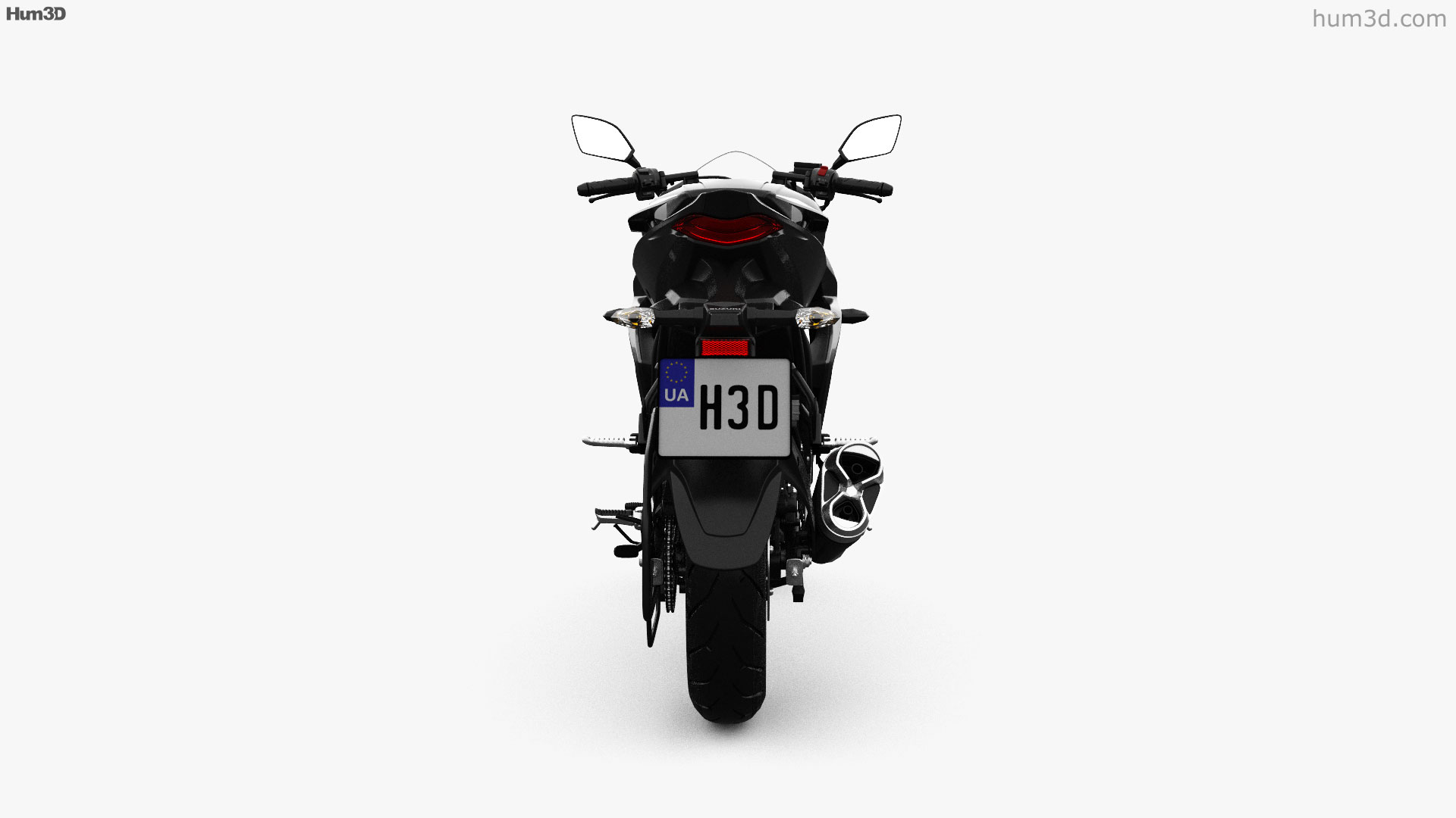 360 view of Suzuki Gixxer SF 2024 3D model - 3DModels store