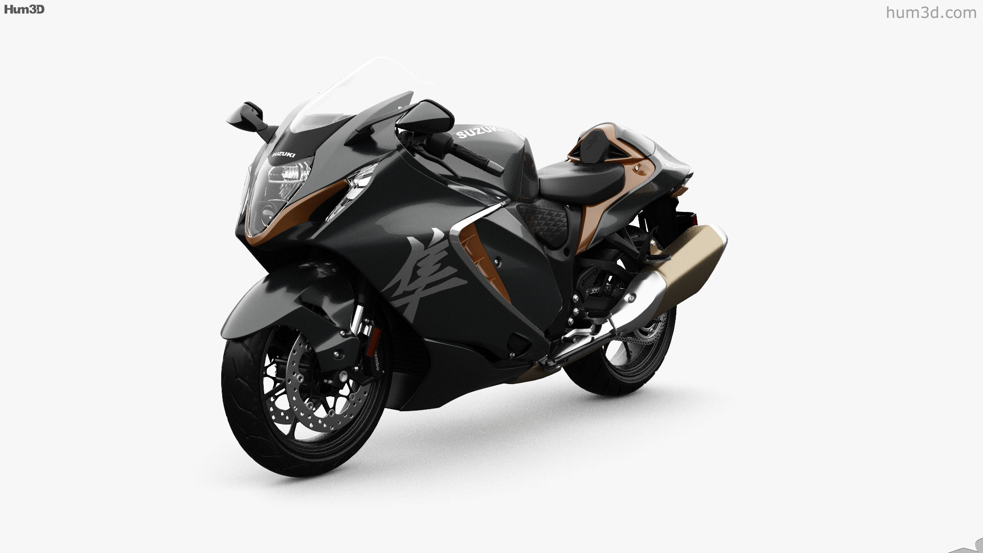 360 view of Suzuki Hayabusa 2024 3D model - 3DModels store