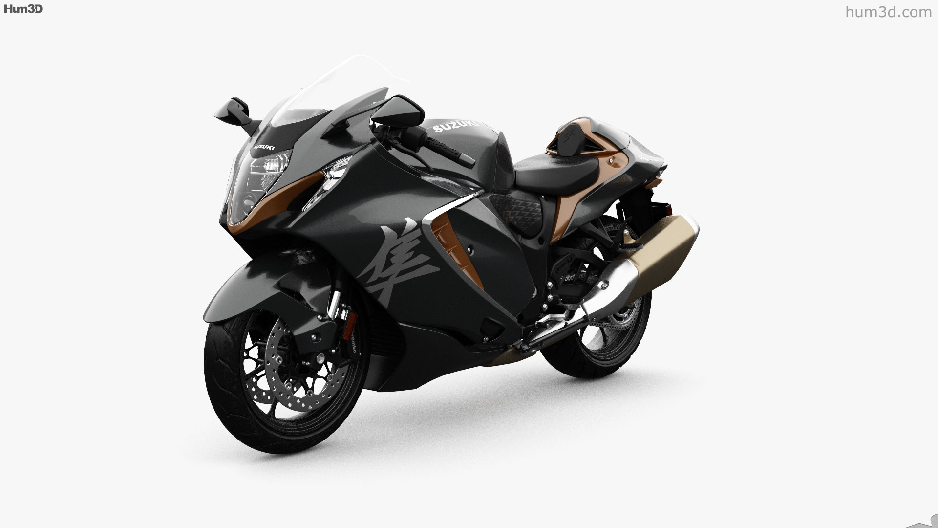 360 view of Suzuki Hayabusa 2024 3D model - 3DModels store