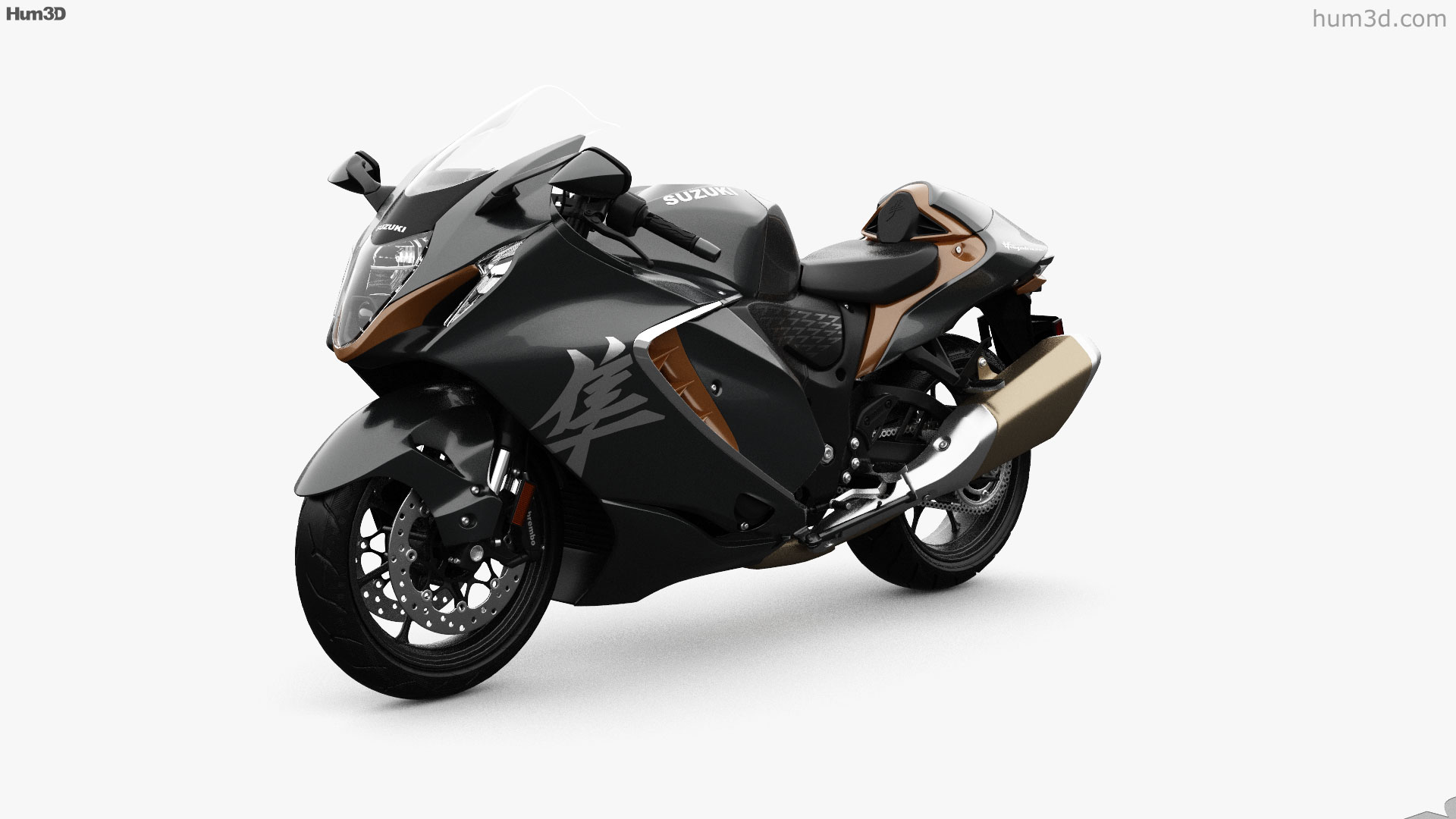 360 view of Suzuki Hayabusa 2024 3D model - 3DModels store