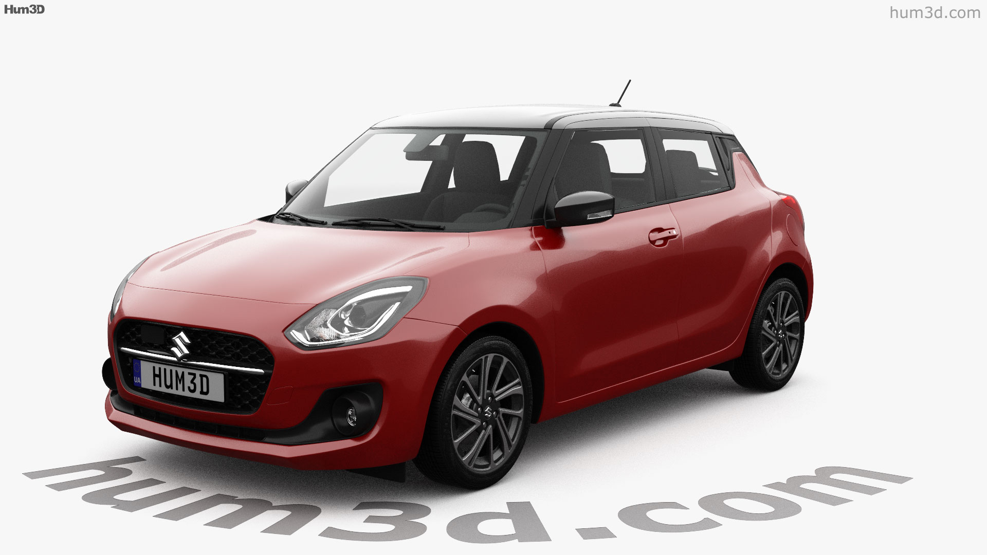 Vue à 360 degrés de Suzuki Swift Hybride AllGrip 2023 Modèle 3D ...