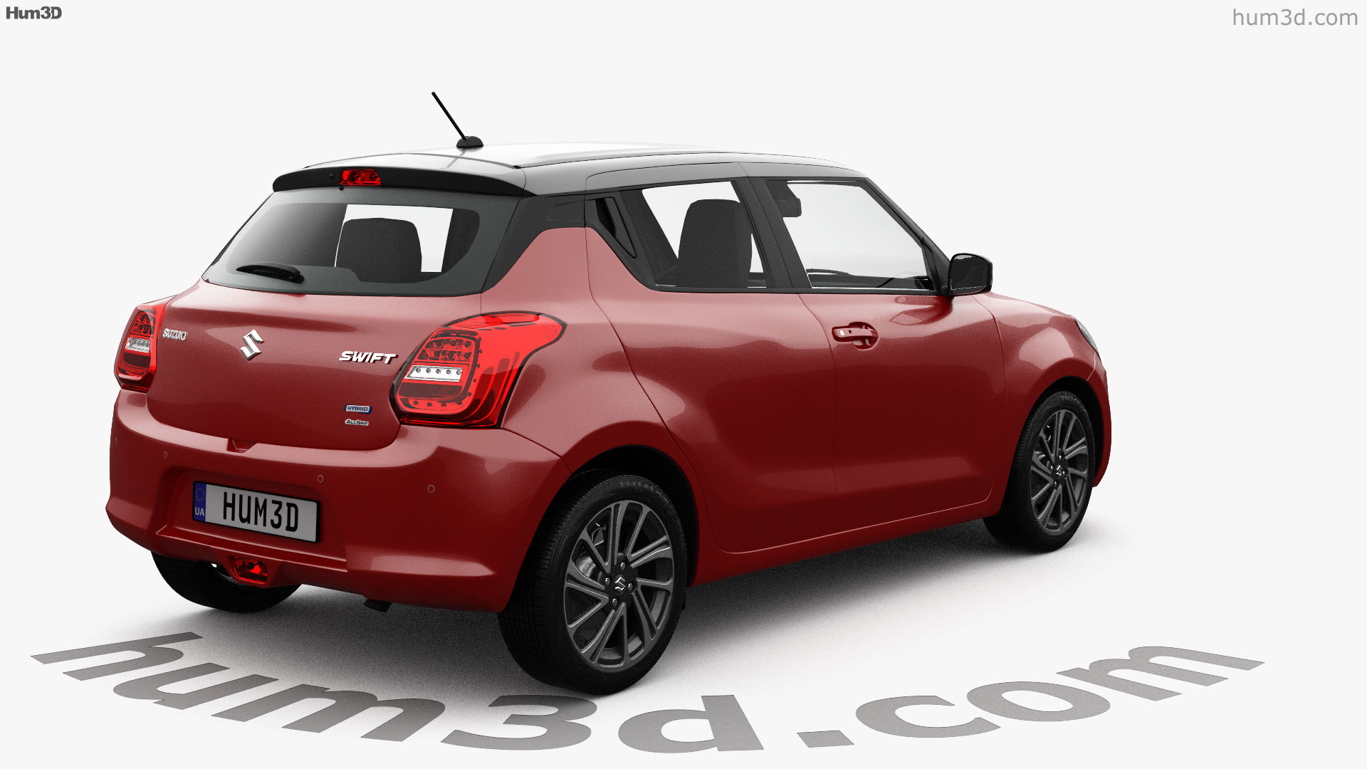360 view of Suzuki Swift Hybrid AllGrip 2023 3D model - 3DModels store