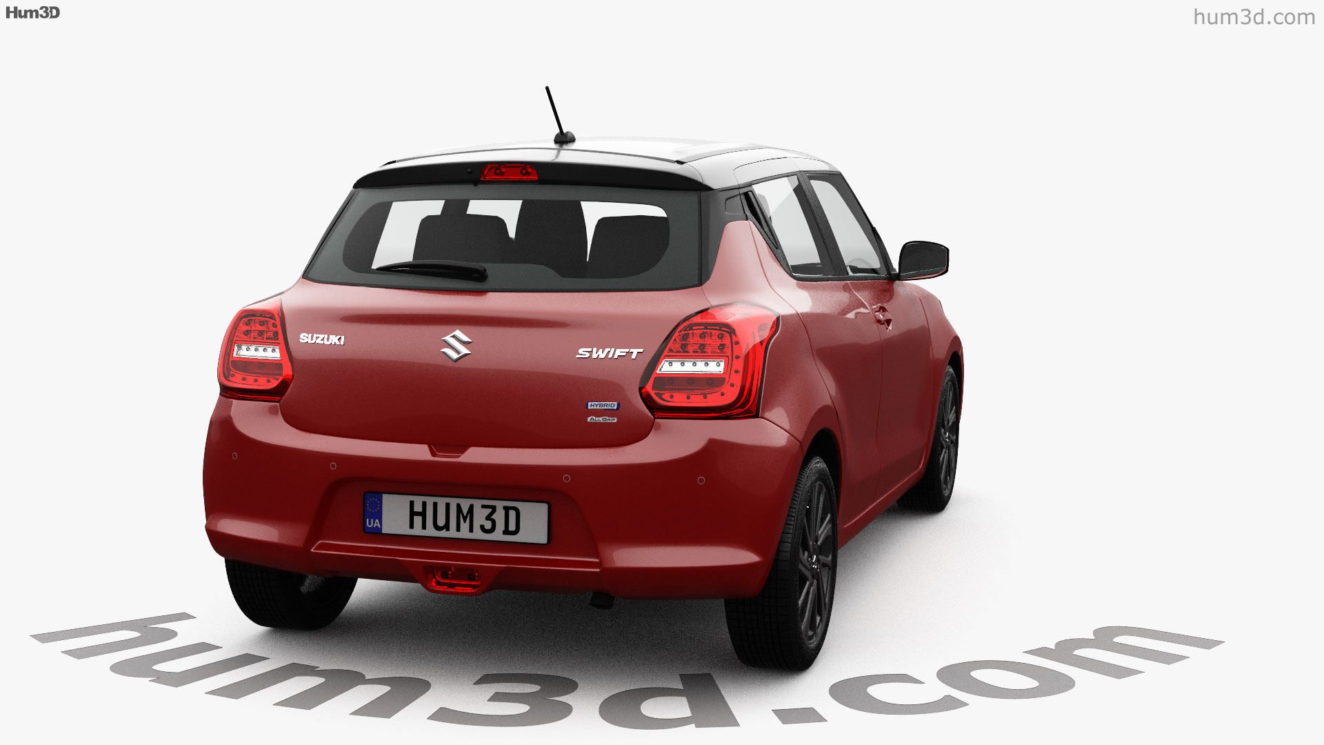 360 view of Suzuki Swift Hybrid AllGrip 2023 3D model - 3DModels store