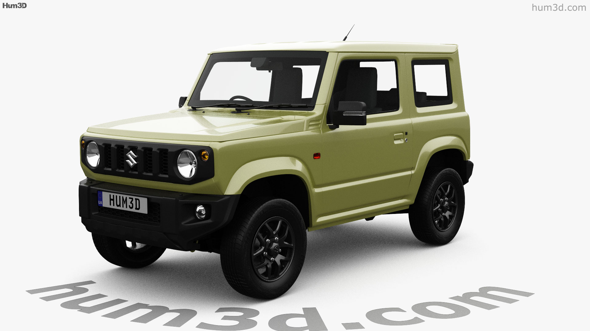360 view of Suzuki Jimny 3-door XC JP-spec 2022 3D model - 3DModels store