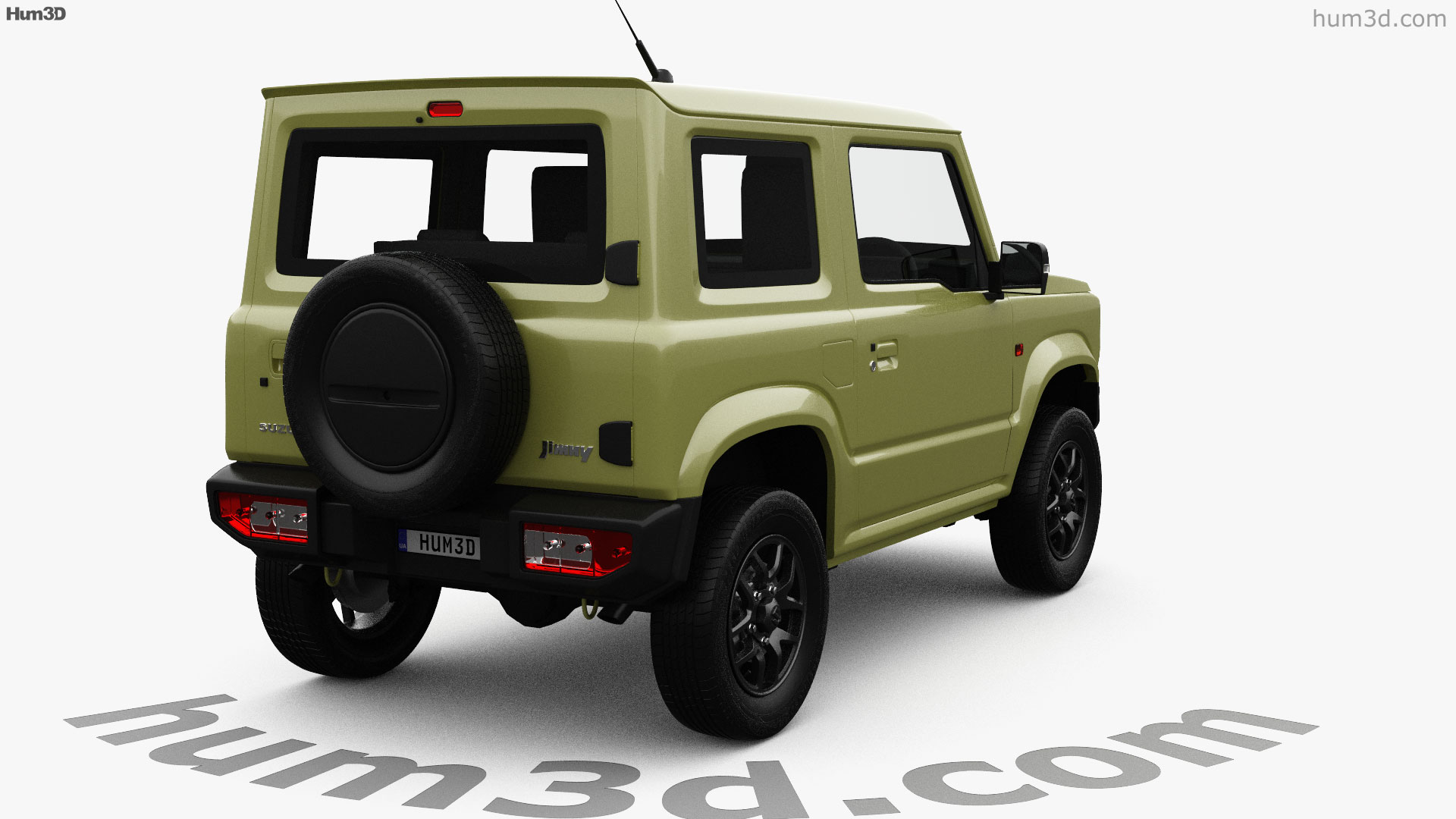 360 view of Suzuki Jimny 3-door XC JP-spec 2022 3D model - 3DModels store