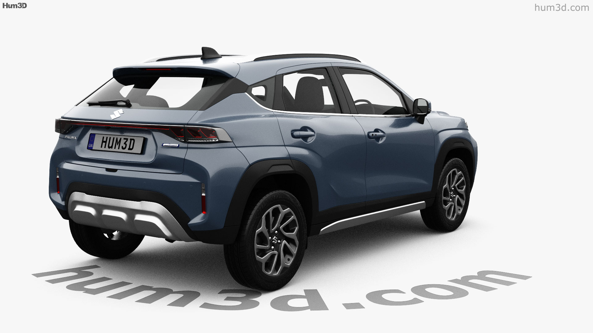 360 view of Suzuki Maruti Fronx 2024 3D model - 3DModels store