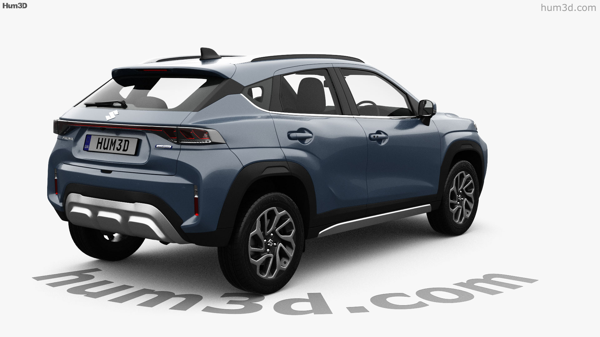 360 view of Suzuki Maruti Fronx 2024 3D model - 3DModels store