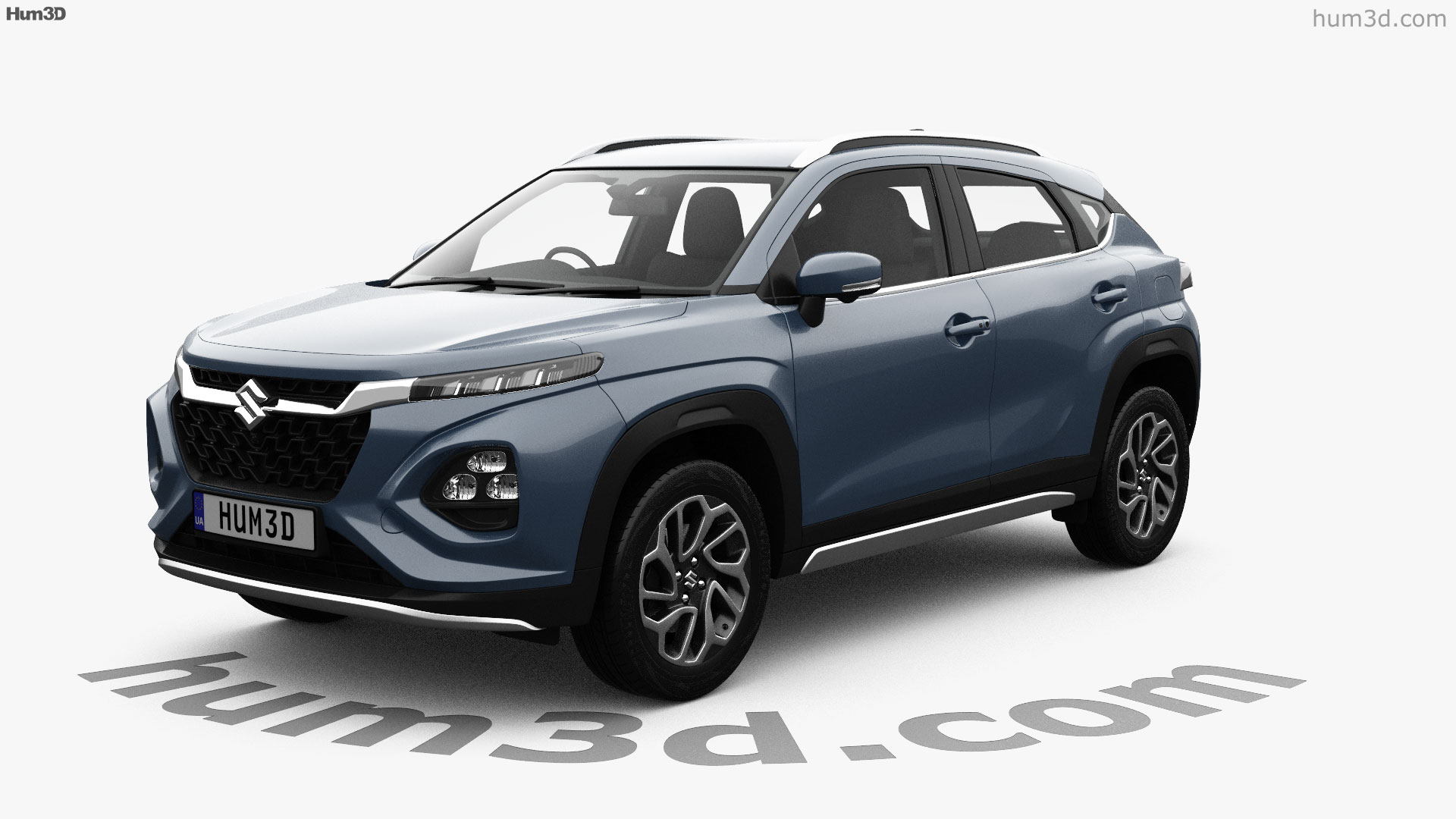 360 view of Suzuki Maruti Fronx 2024 3D model - 3DModels store