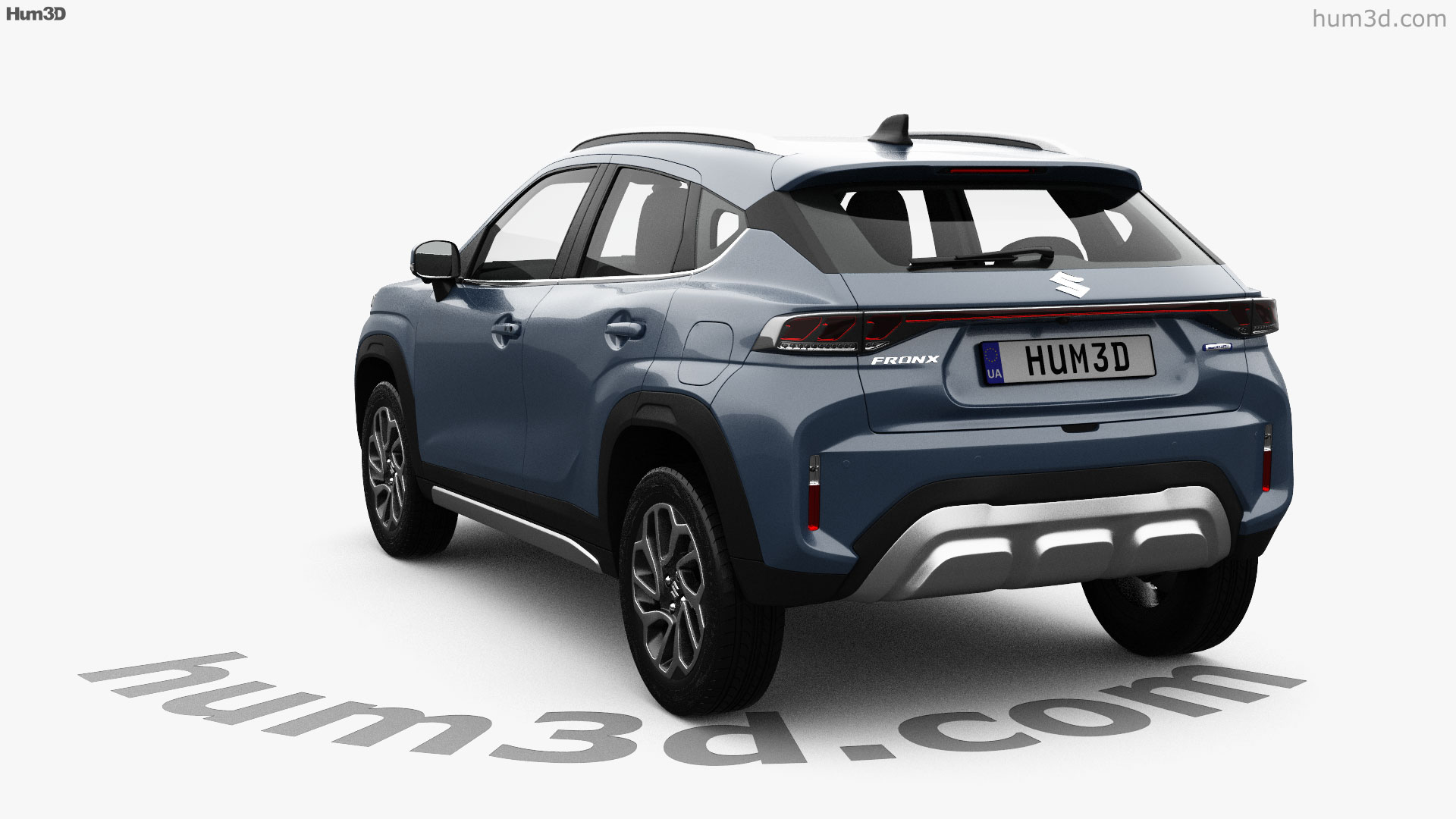 360 view of Suzuki Maruti Fronx 2024 3D model - 3DModels store