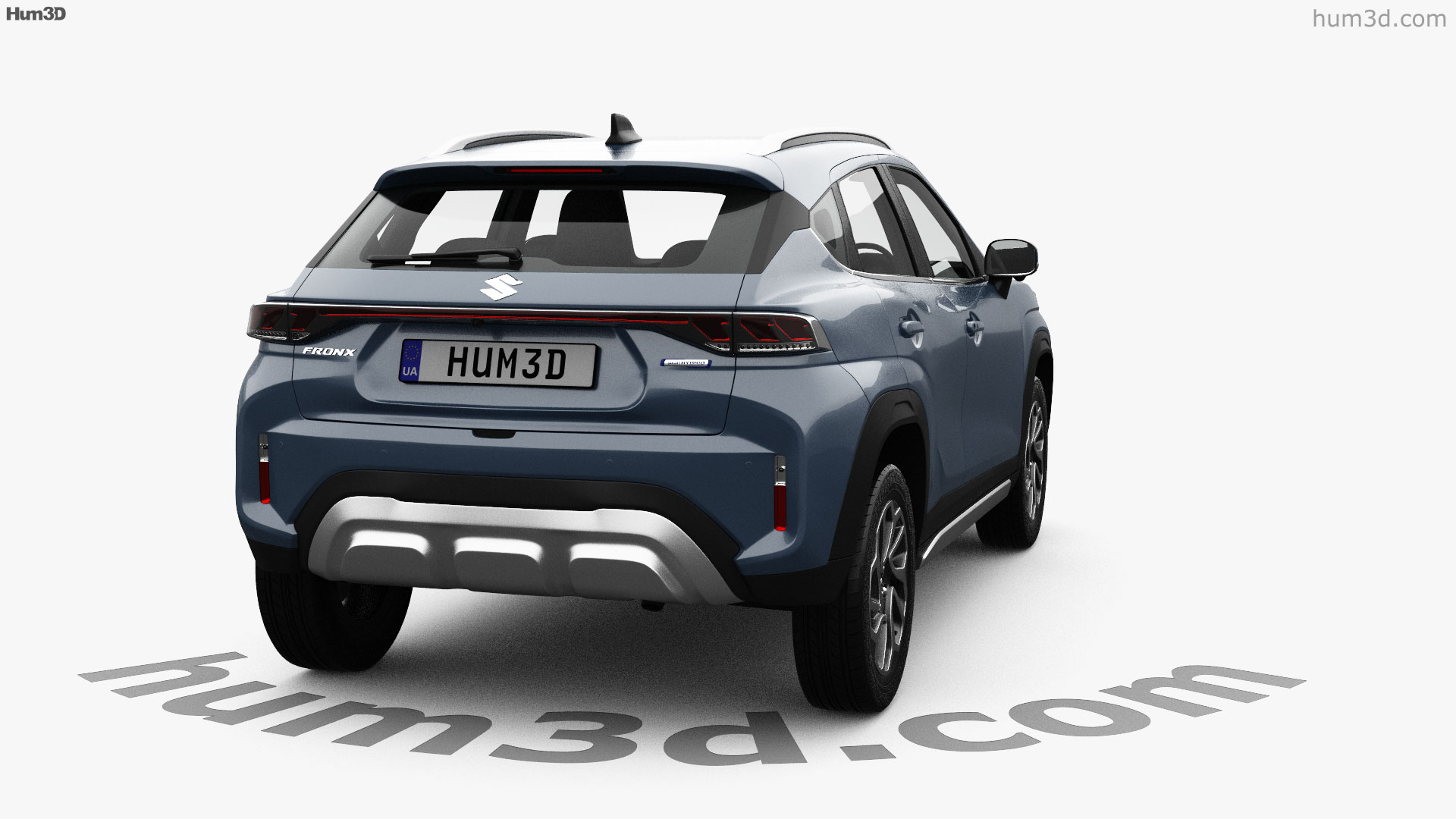 360 view of Suzuki Maruti Fronx 2024 3D model - 3DModels store