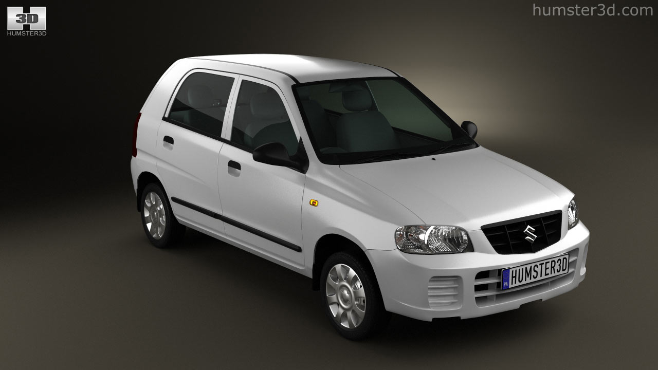 360 view of Suzuki Maruti Alto 2015 3D model - 3DModels store