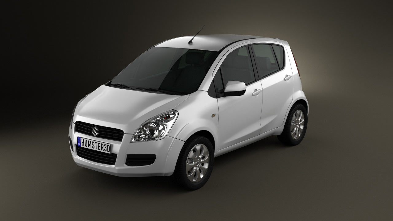 360 view of Suzuki Splash 2011 3D model - 3DModels store