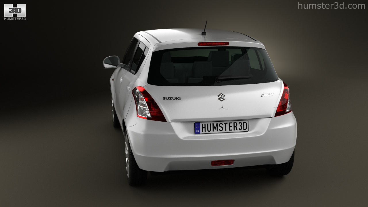 360 view of Suzuki Swift hatchback 5-door 2014 3D model - 3DModels store