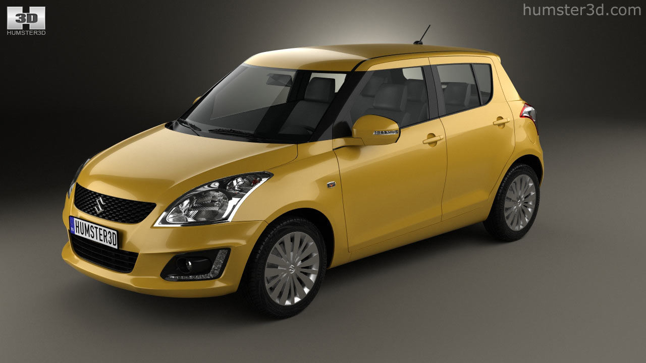360 view of Suzuki Swift hatchback 5-door 2017 3D model - 3DModels store