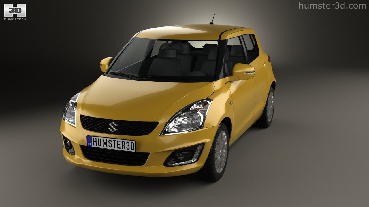 360 view of Suzuki Swift hatchback 5-door 2017 3D model - 3DModels store