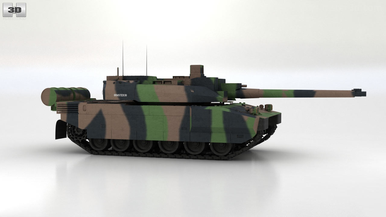 360 view of Leclerc tank 3D model - 3DModels store
