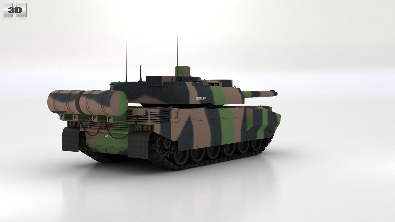 360 view of Leclerc tank 3D model - 3DModels store