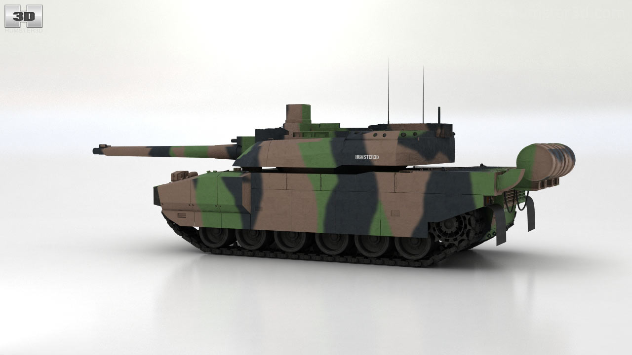 360 view of Leclerc tank 3D model - 3DModels store
