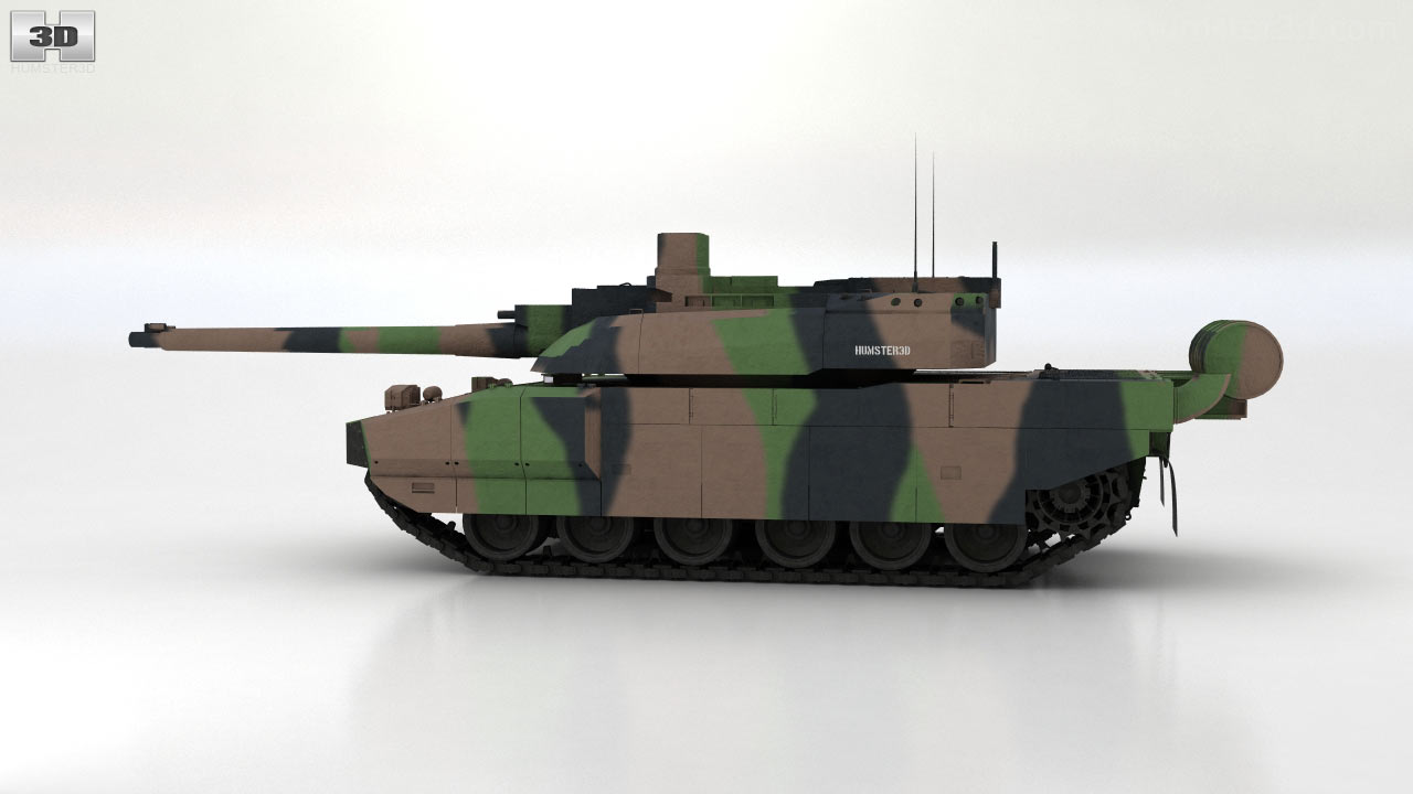 360 view of Leclerc tank 3D model - 3DModels store