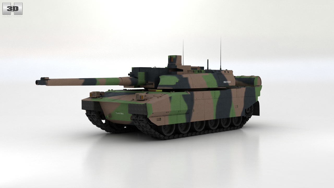 360 view of Leclerc tank 3D model - 3DModels store