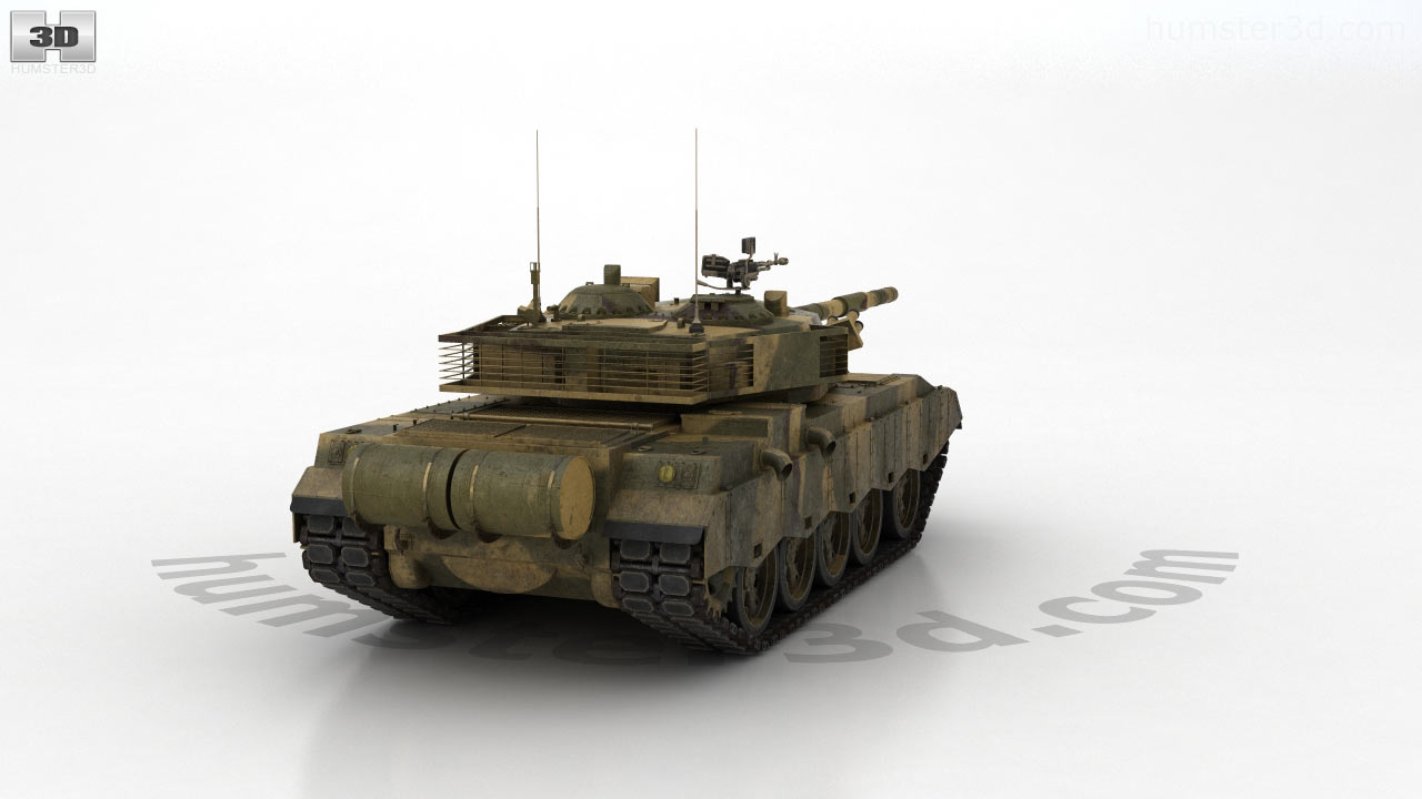 360 view of Al-Zarrar Tank 3D model - 3DModels store