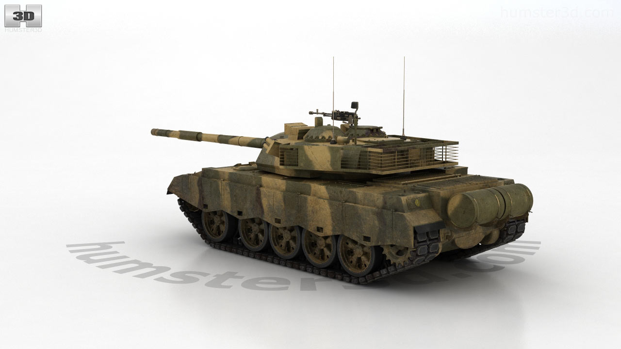 360 view of Al-Zarrar Tank 3D model - 3DModels store