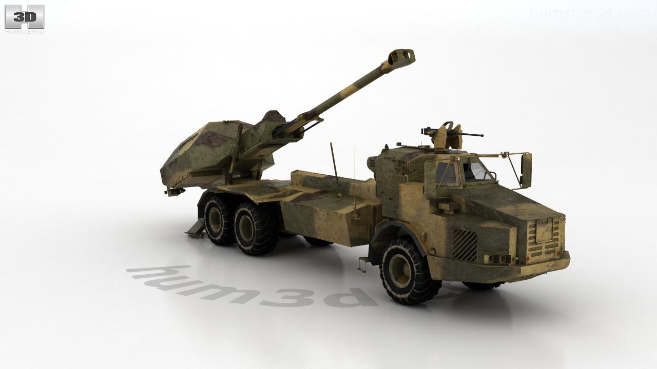 360 view of Archer Artillery System 3D model - 3DModels store