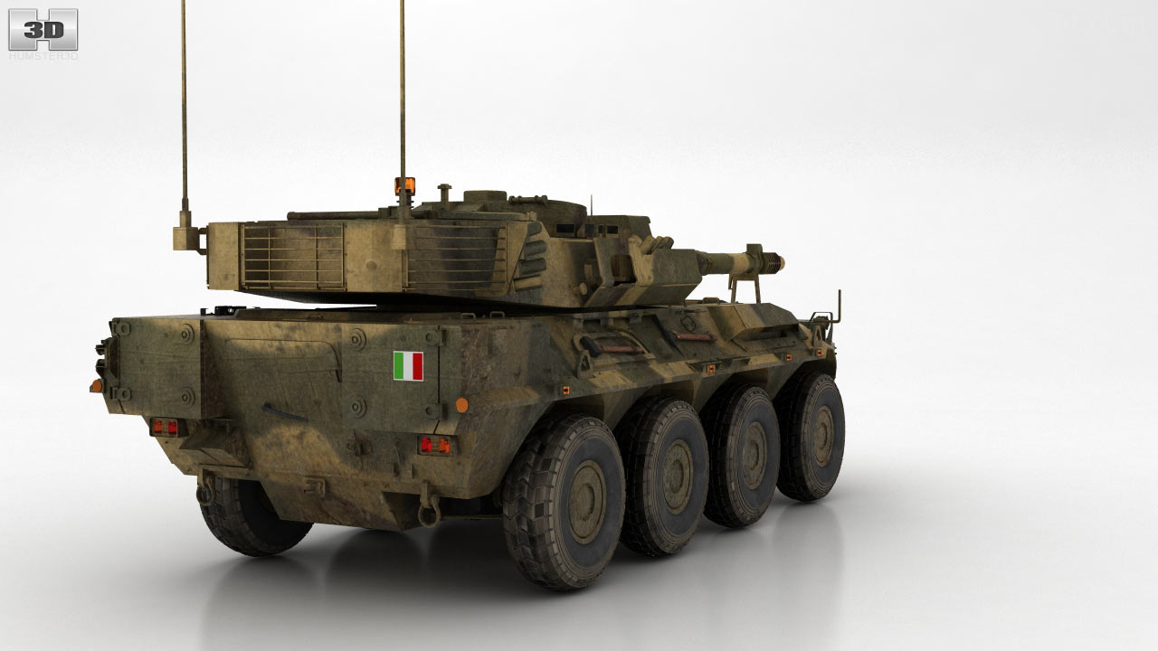360 view of B1 Centauro 3D model - 3DModels store