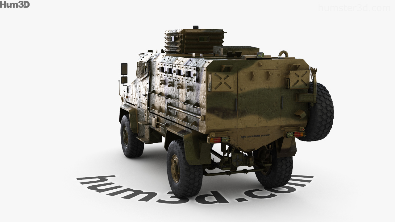 360 view of BMC Kirpi MRAP 3D model - 3DModels store