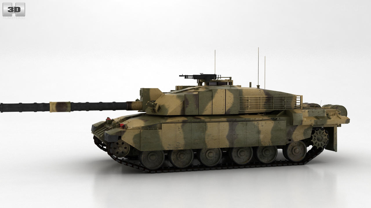 360 view of Challenger 2 3D model - 3DModels store