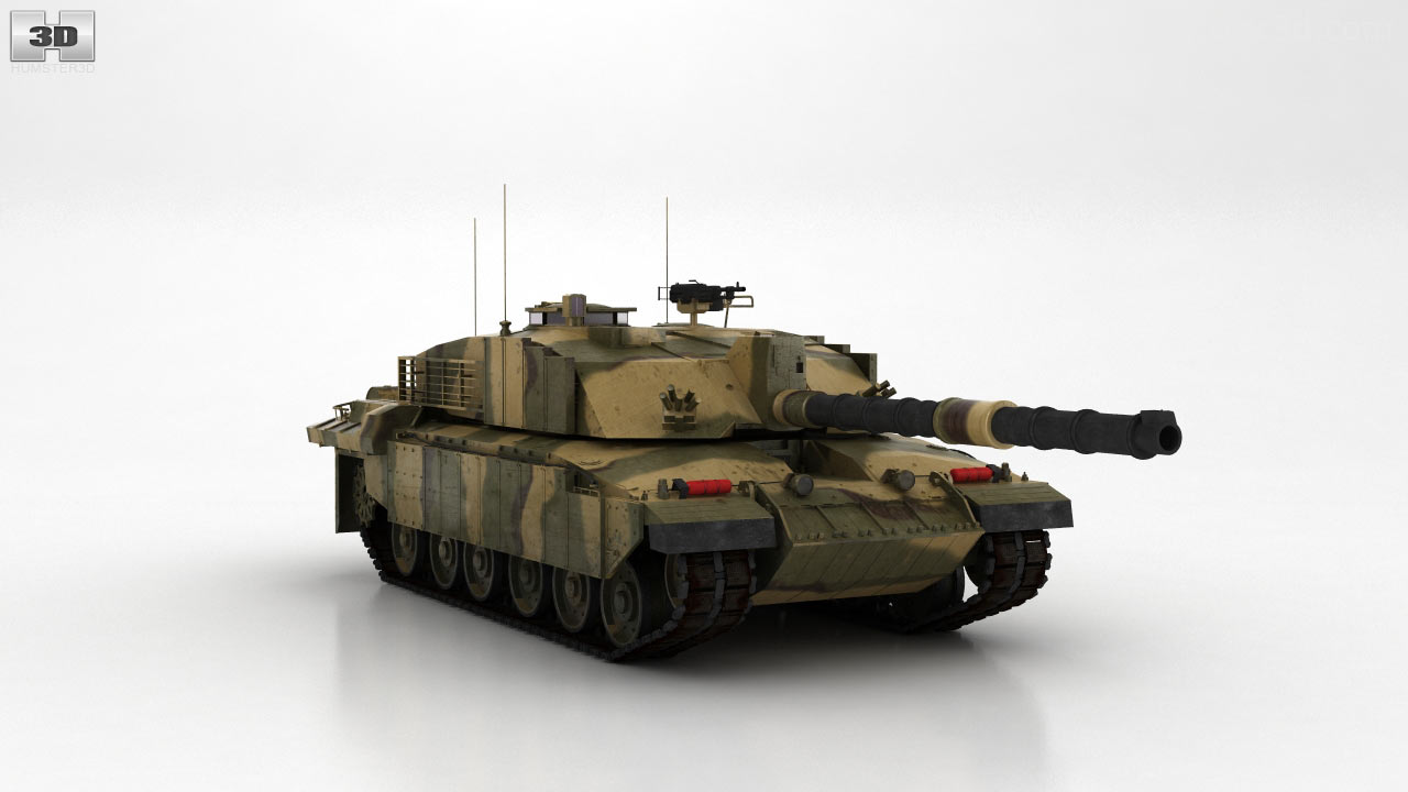 360 view of Challenger 2 3D model - 3DModels store