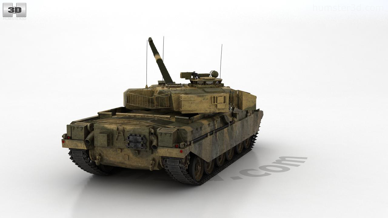 360 view of Chieftain Tank 3D model - 3DModels store