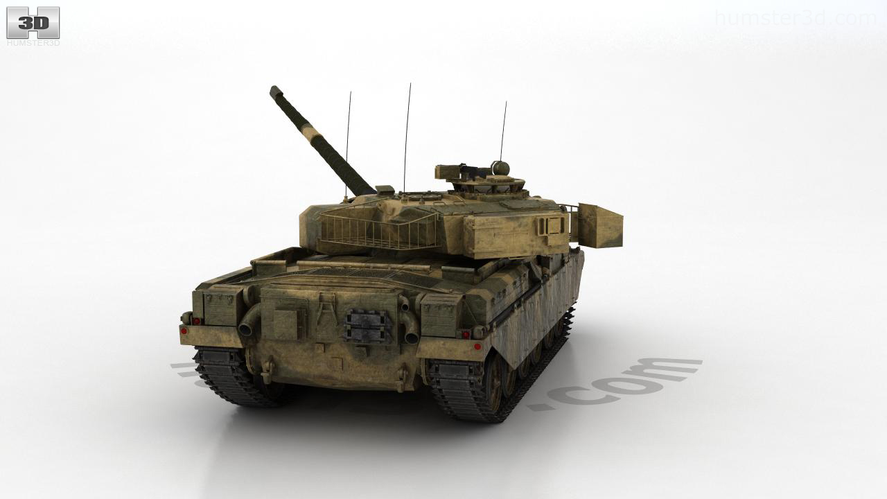 360 view of Chieftain Tank 3D model - 3DModels store