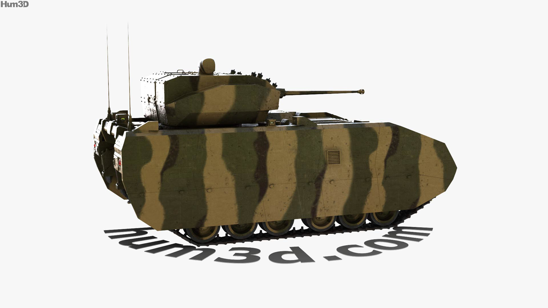 360 view of Hunter AFV 3D model - 3DModels store